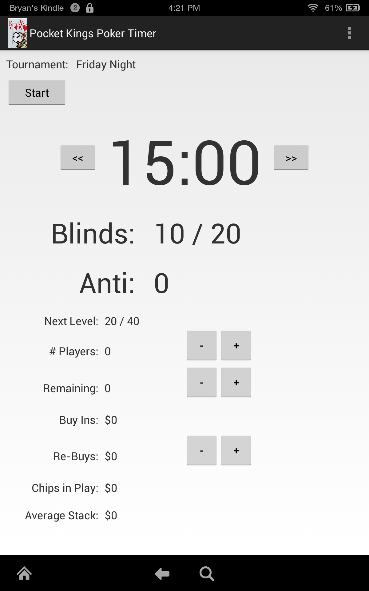 Pocket Kings Poker Timer - App on Amazon Appstore