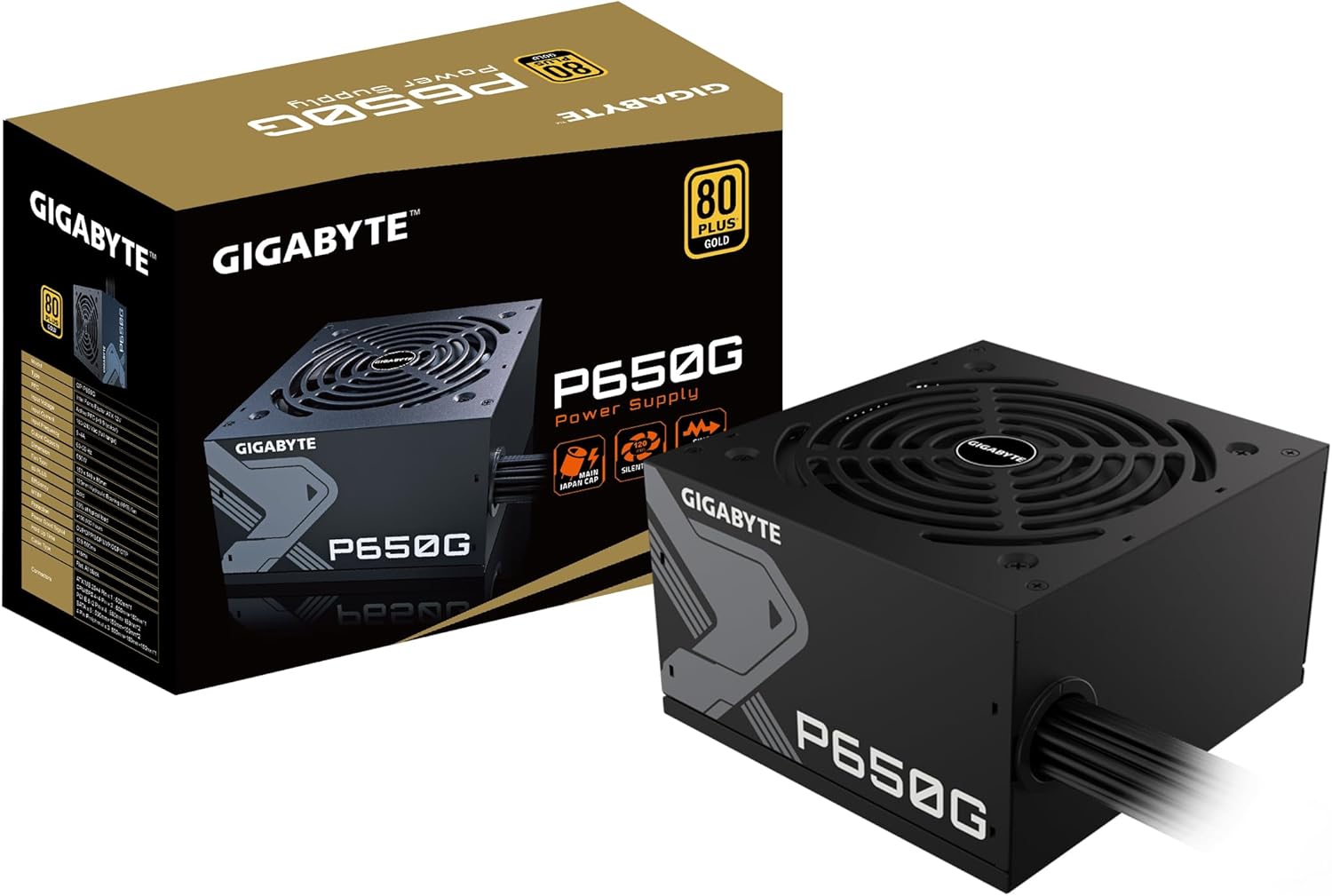 Amazon.com: GIGABYTE P650G 650W 80 Plus Gold Certified Power Supply (GP-P650G) : Electronics