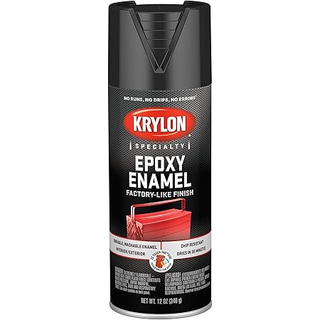 Krylon K00301777 Epoxy Enamel Spray Paint, Black - Amazon.com