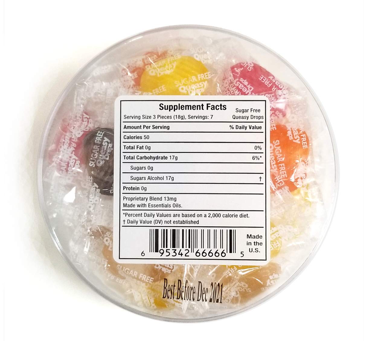 Queasy Drops Sugar Free | 21 Drops | Nausea Relief (Chemo, Motion ...