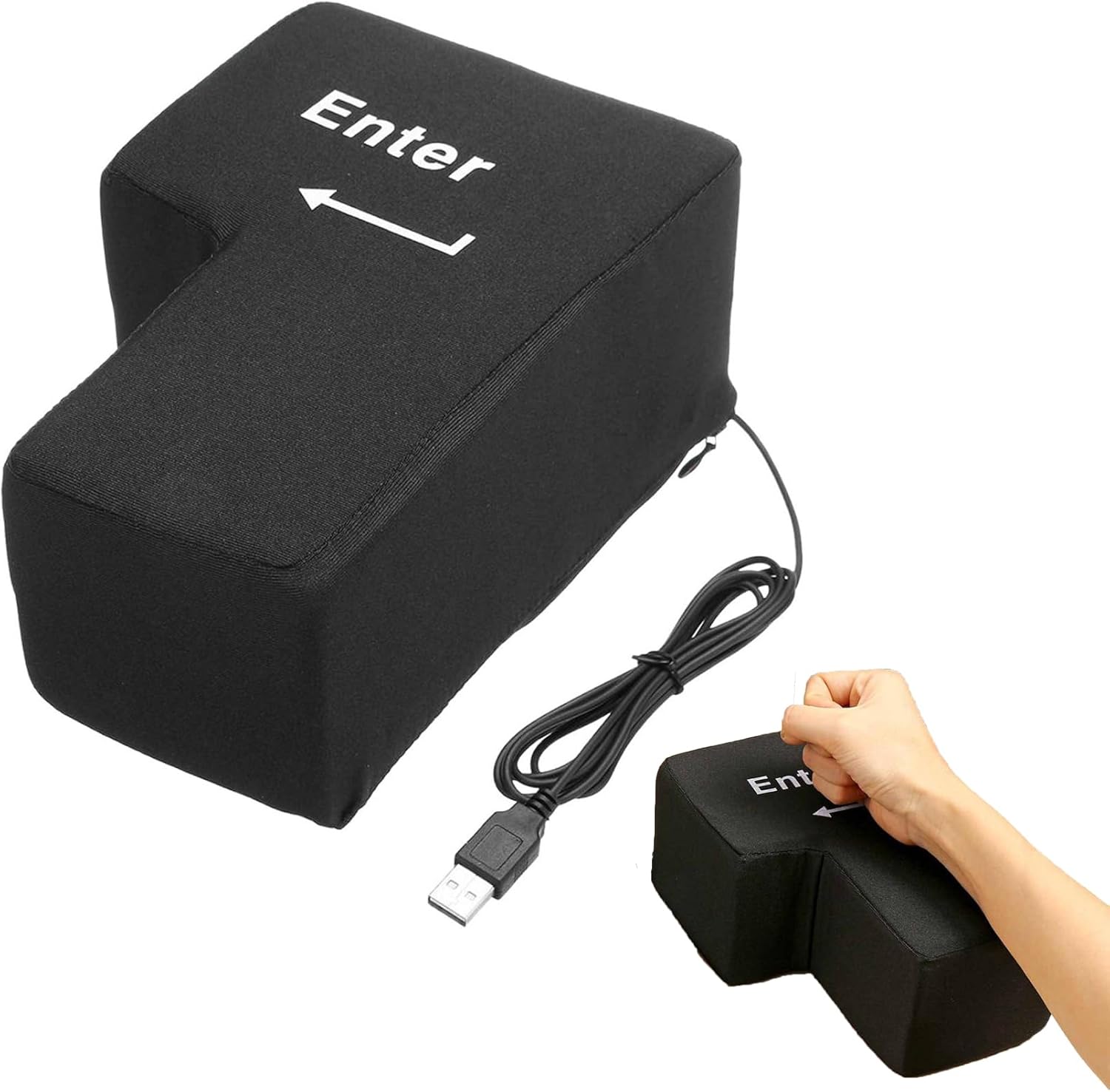 Large Enter Key Pillow Button USB Enter Key Replacement Stress Relief ...