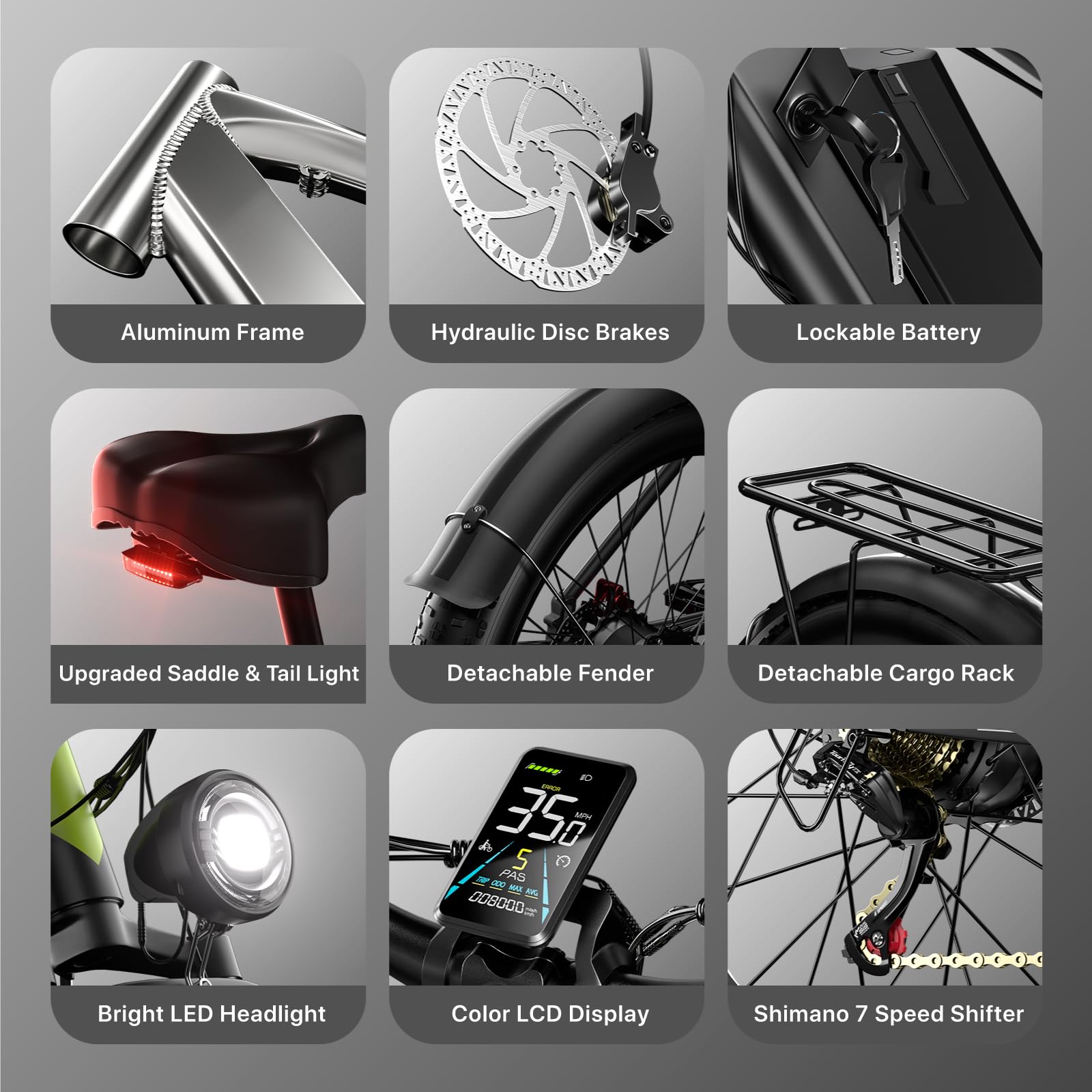 Bicicleta eléctrica Peak, 200... - B0DRD1CD3L | Encarguelo.com