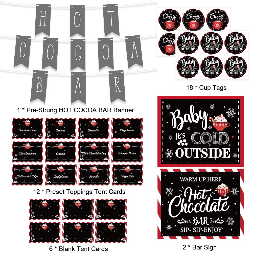 Hot Cocoa Bar Printables Hot Cocoa Bar Printable Tags House Becoming