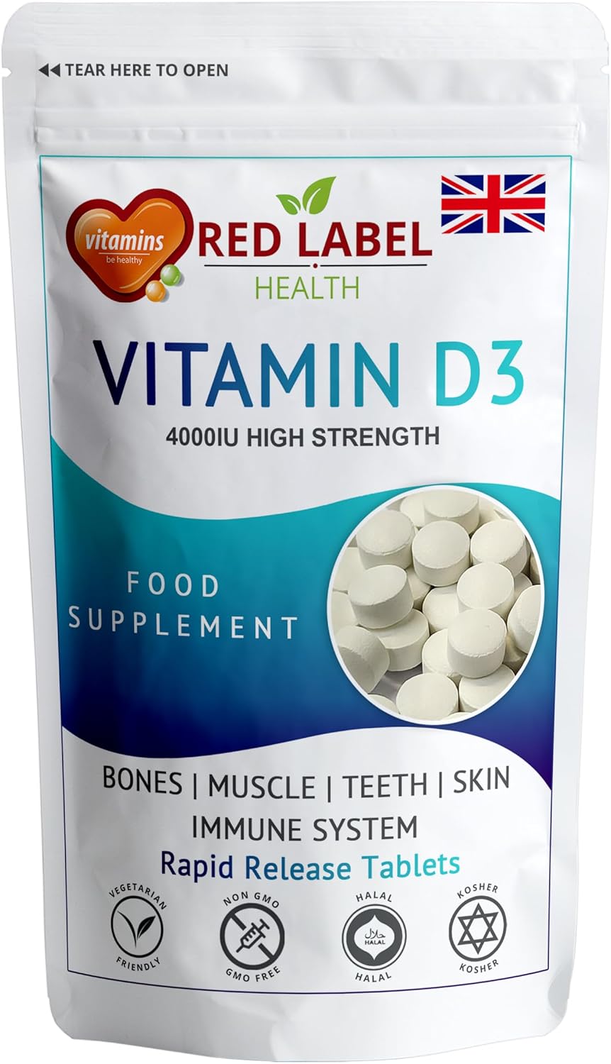 Vitamin D3 4000 IU 300 Tablets, Maximum Strength Vitamin D3 Supplement ...