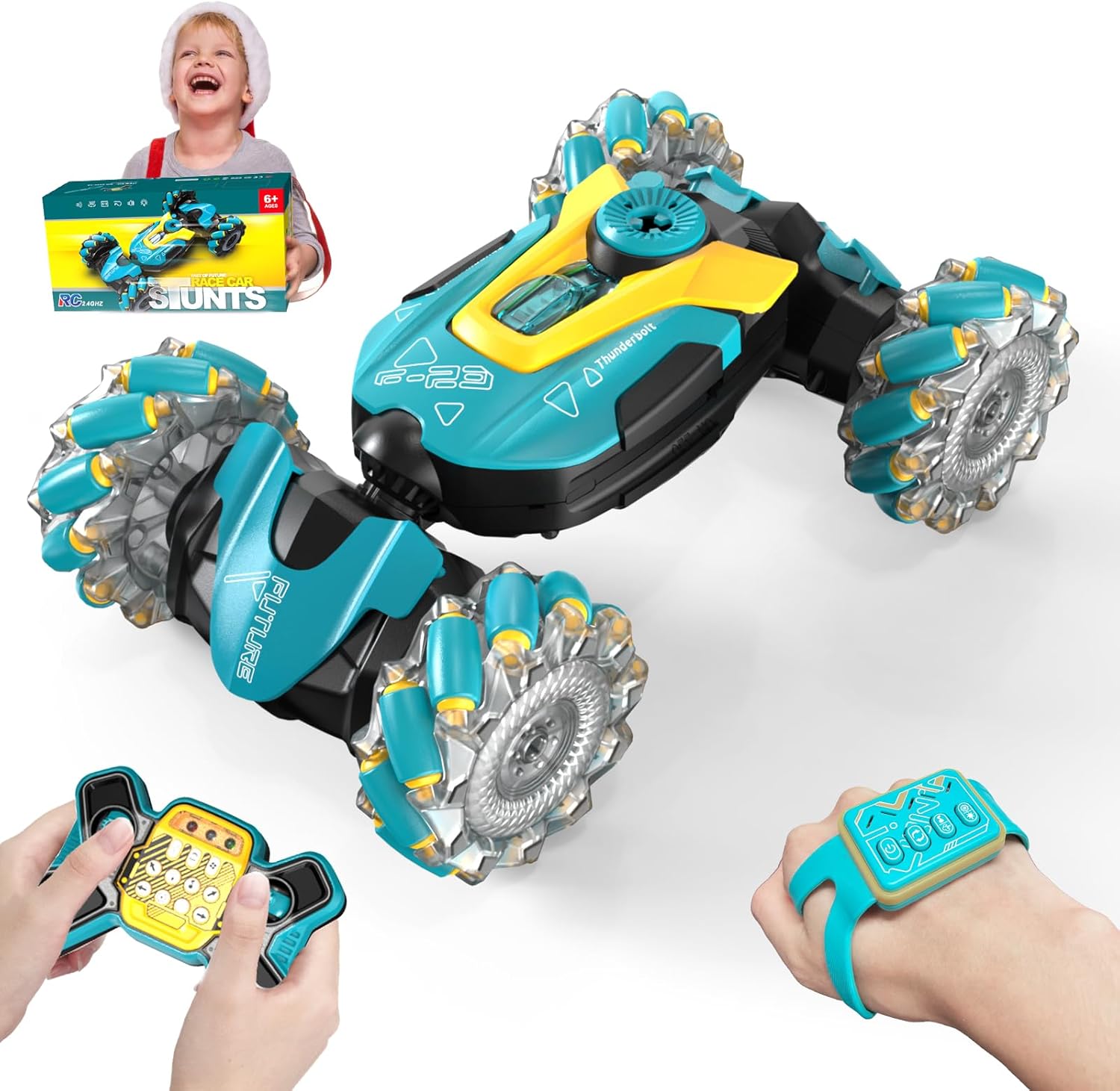 Amazon.com: Kidstinct Rc Cars, RC Stunt Car for Kids, Remote Control ...