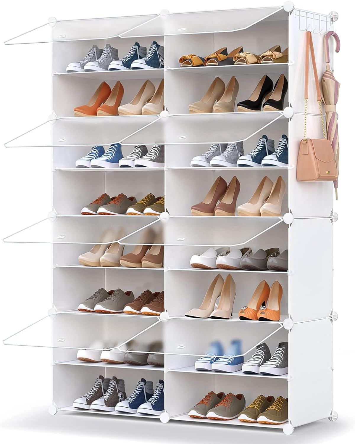 Amazon.com: UNZIPE Shoe Rack for Entryway, 6 Cube 12-Tier Shoe Storage ...
