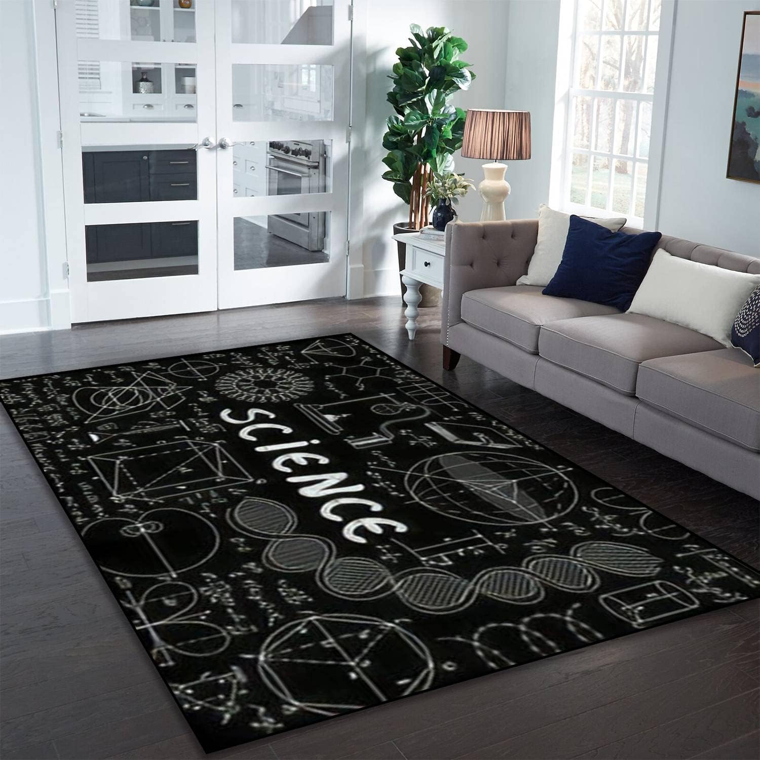 Amazon.com: Scientific Word Science Chemical Equipment Math Area Rugs ...