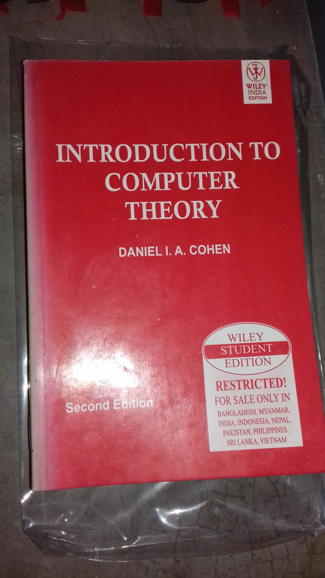 Buy Introduction to Computer Theory, 2ed Book Online at Low Prices in ...