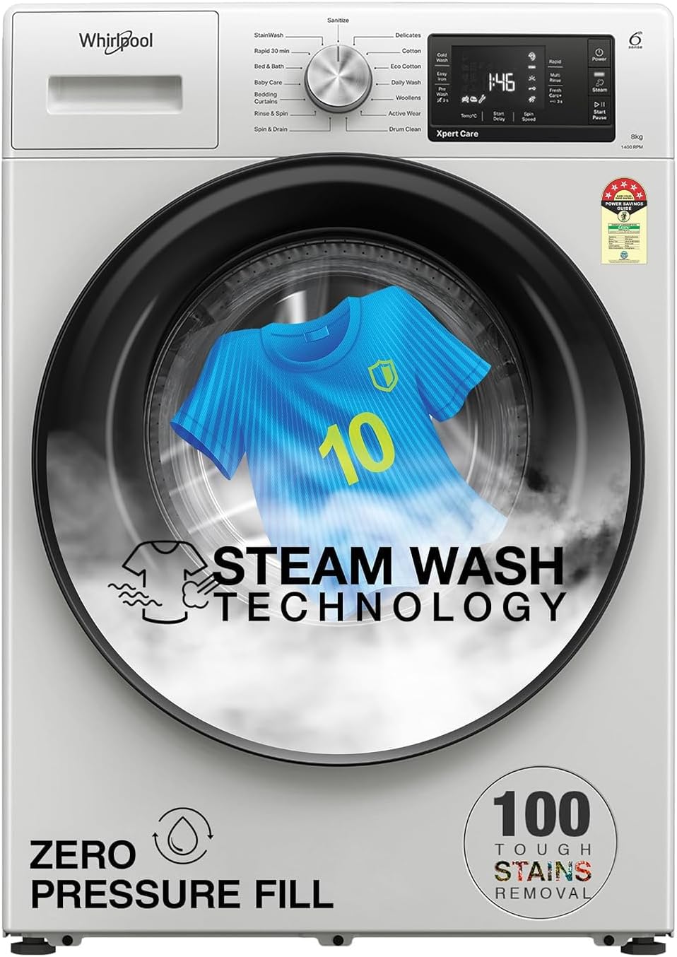 Godrej 8 Kg 5 Star, With AI Tech, Digi Inverter Fully-Automatic Front ...