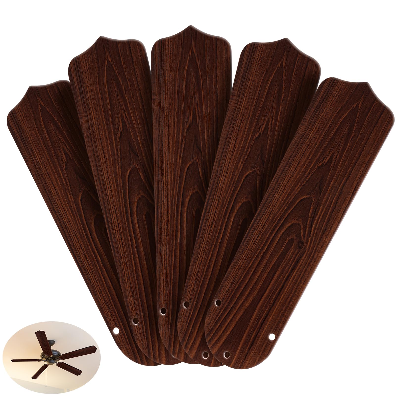 Lineshading 16 1/2'' Fan Blades for 42" Ceiling Fan Replacement Blades ...