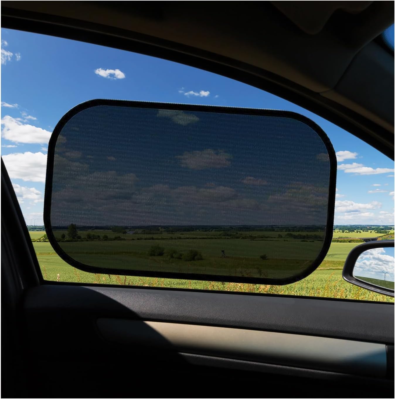 Amazon.com: povtii 2PCS Car Window Shades, 21"×14" Side Window Screens ...