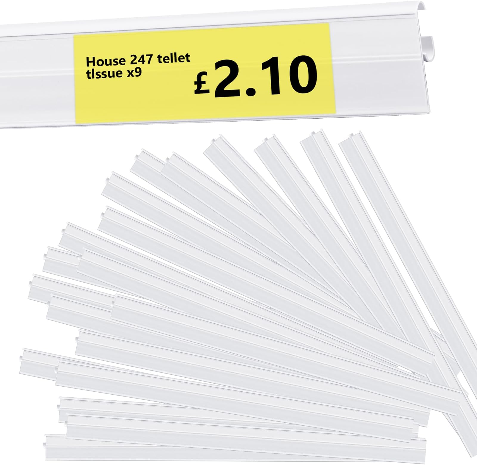 Amazon.com : Ireer 50 Pcs Wire Shelf Label Holder Shelf Label Holder ...