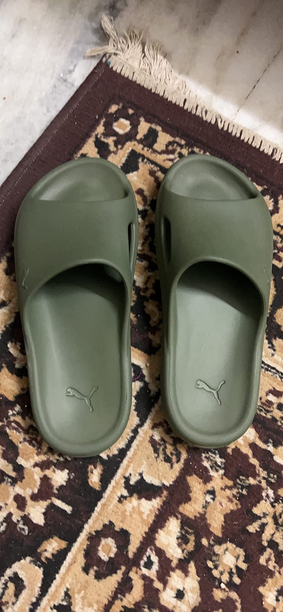 Buy Puma Unisex-Adult Shibui Cat Calming Green Slide - 3 UK (38529617 ...