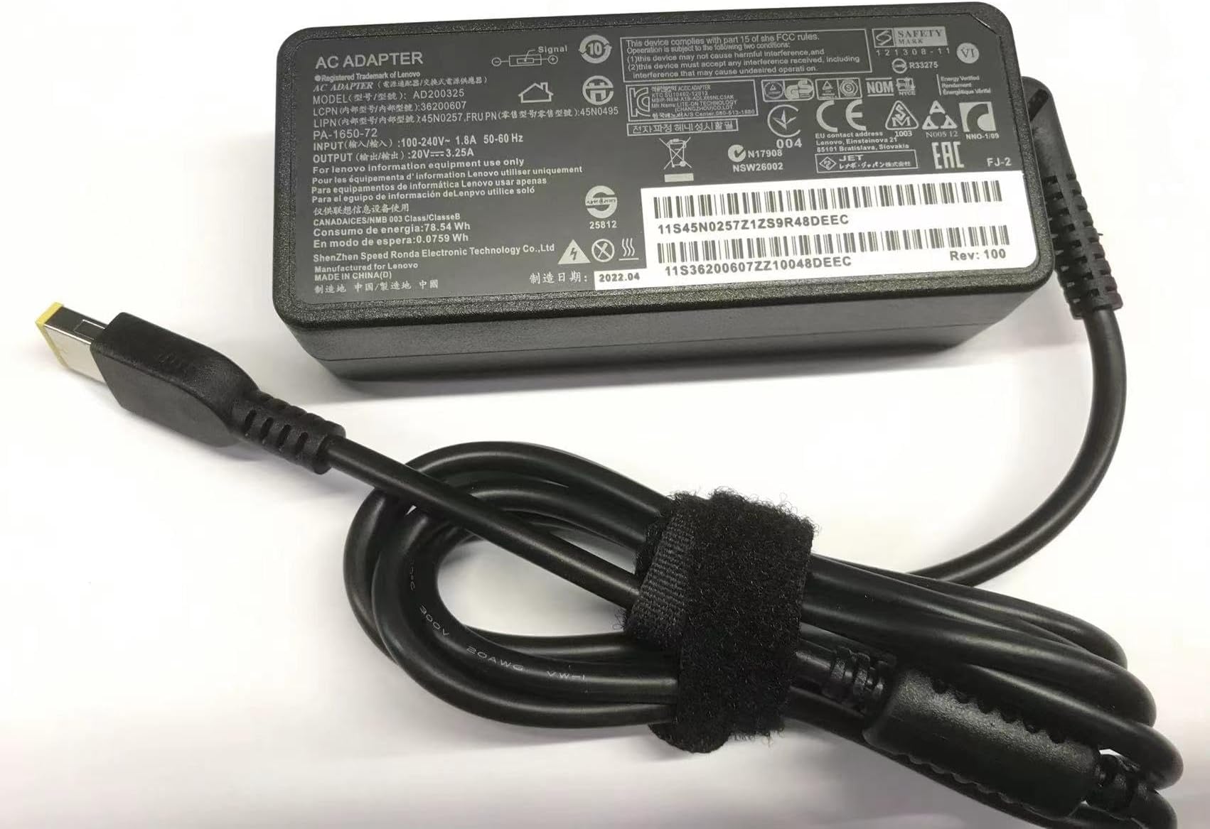 Amazon.com: ThinkPad Charger 65W for Lenovo ThinkPad E14 E15 L13 L15 ...