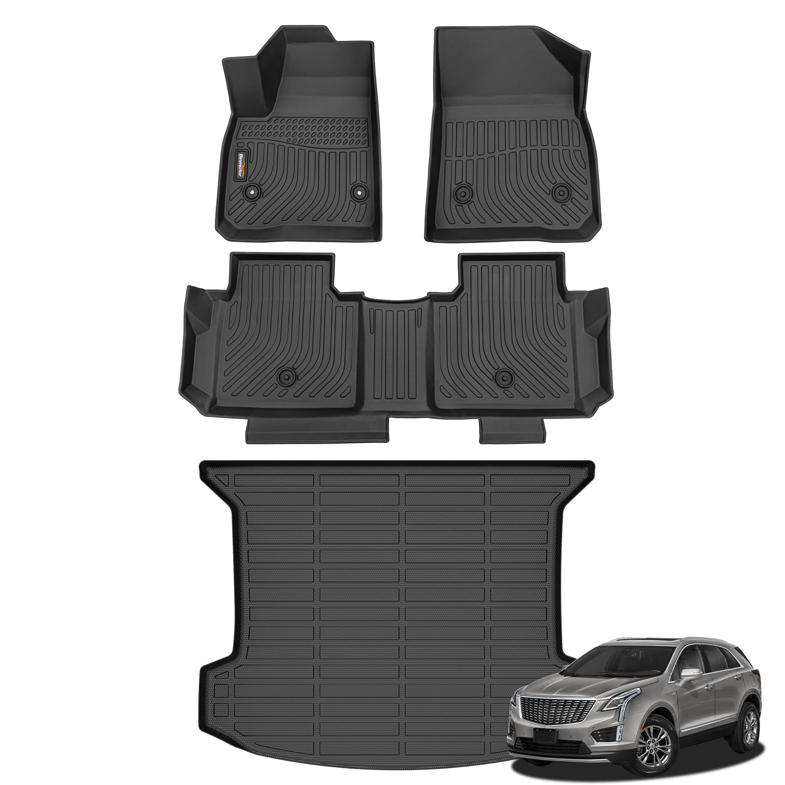 Amazon.com: Binmotor-Custom Floor Mats & Cargo Liner for Cadillac XT5 ...