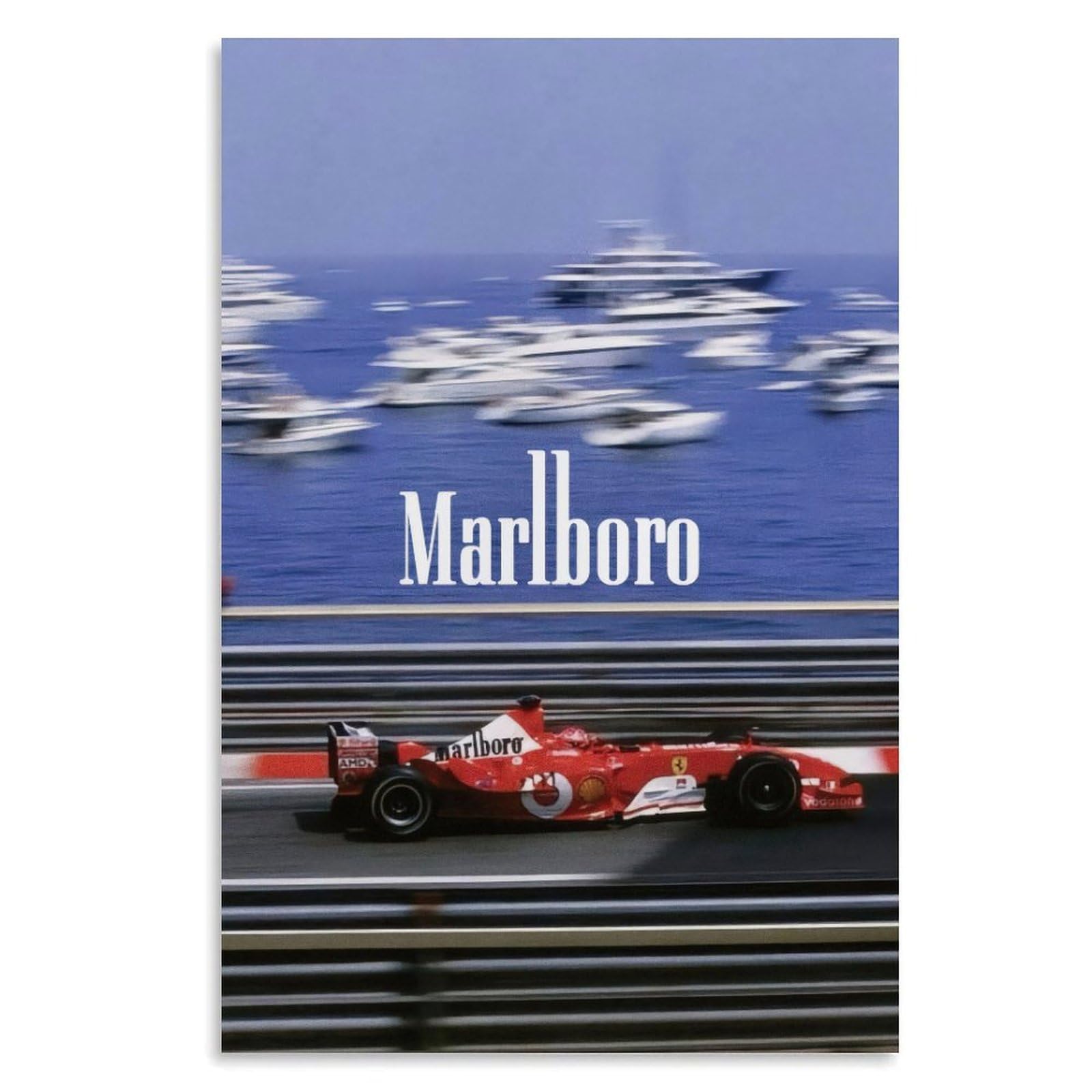 Amazon.com: NBHYK Marlboro F1 Posters Formula 1 Poster For Walls Racing ...