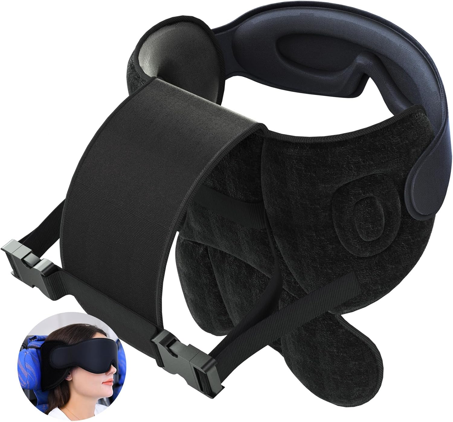 SARISUN Travel Pillow for Airplanes, Upgraded Neck Support Airplane ...