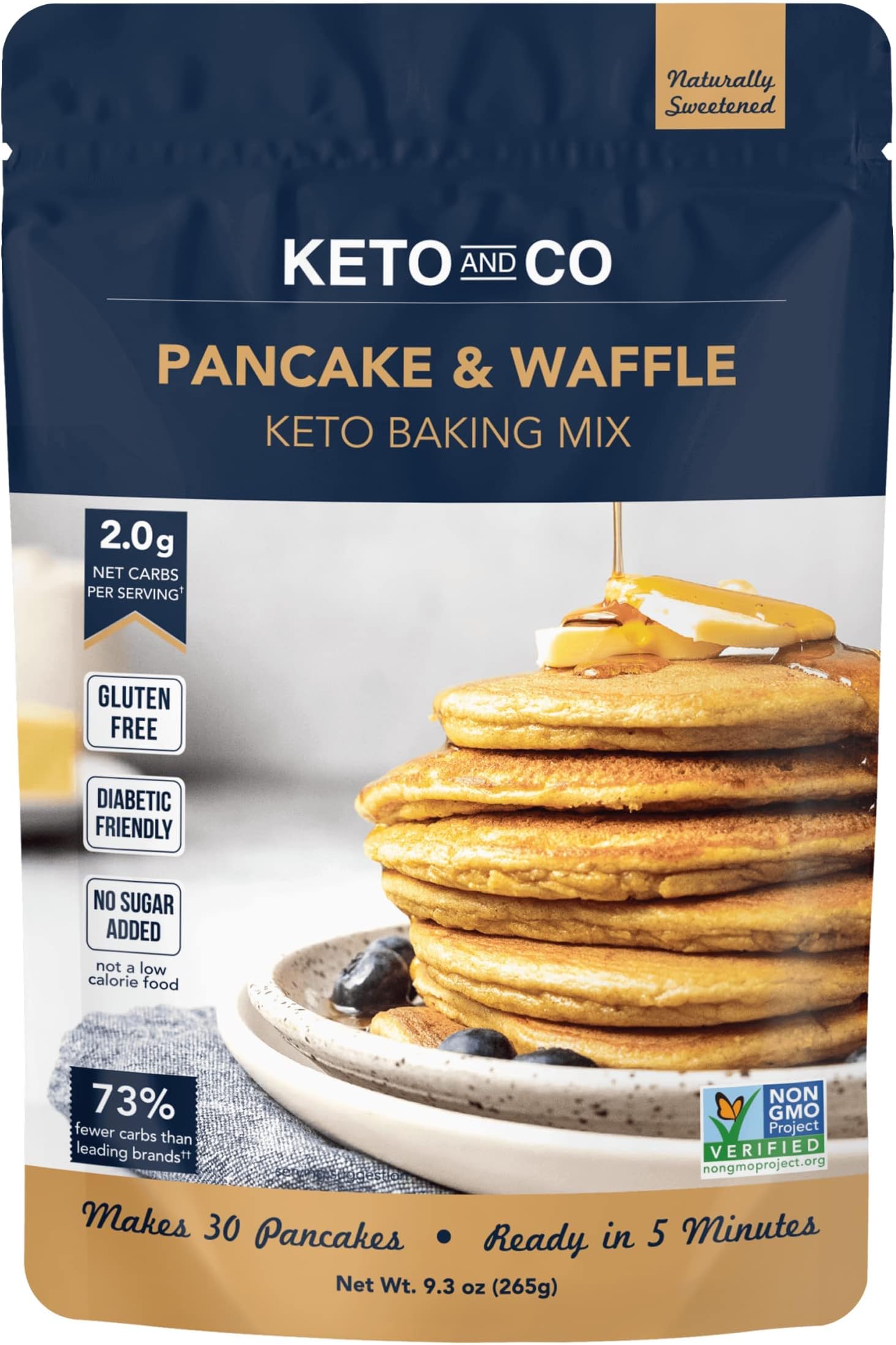 Amazon.com : Keto Pancake & Waffle Mix by Keto and Co | Fluffy, Gluten ...