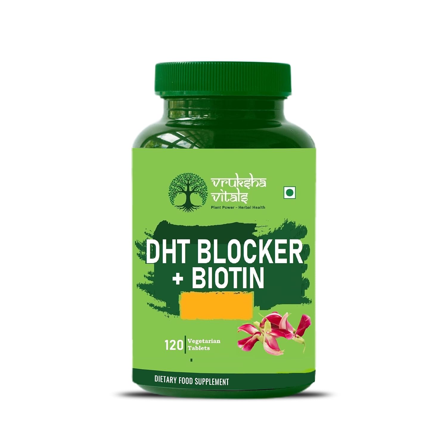 Vruksha Vitals DHT blocker with Biotin - Stinging Nettle Leaf Extract ...
