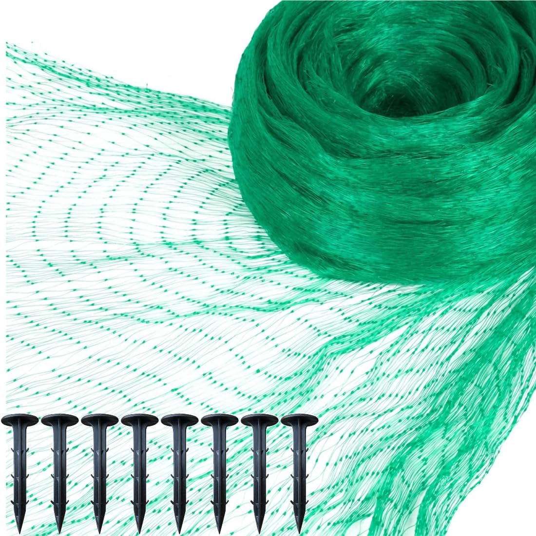 4m X 5m Green Garden Netting for Plants Fruit Veg Patch Grass Seeds ...