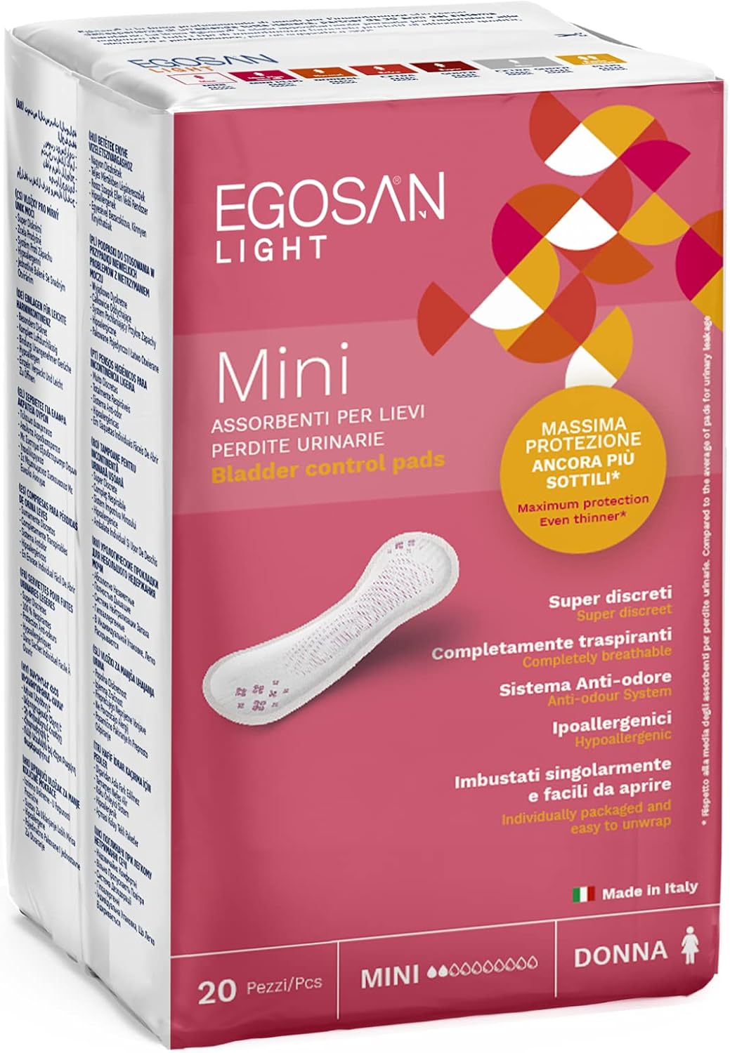 Egosan Santex light mini Inkontinenz Einlagen 20er Packung : Amazon.de ...