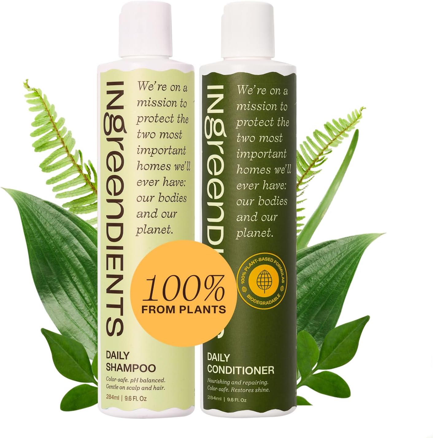 Amazon.com : Ingreendients Non Toxic Vegan Shampoo and Conditioner with ...