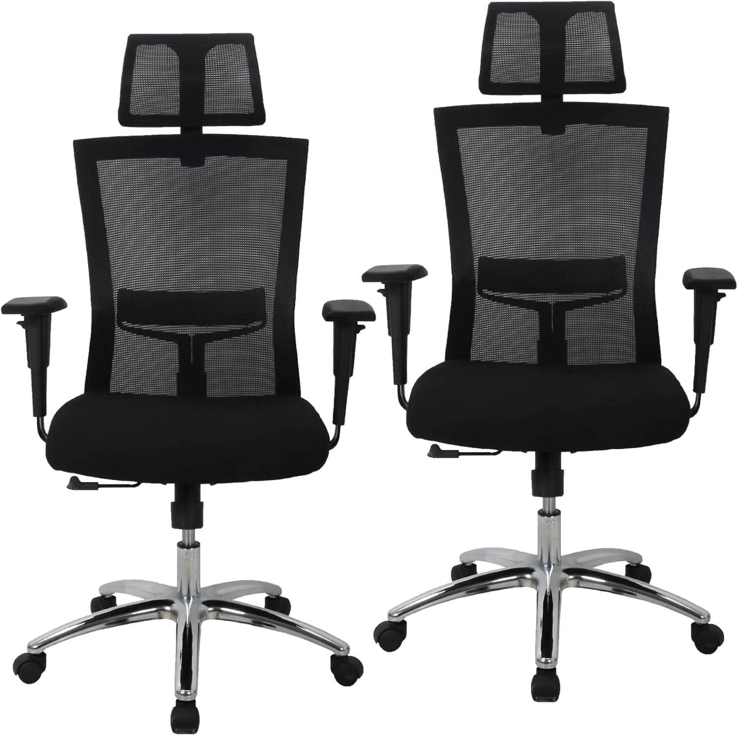 Amazon.com: Set 2 Computer Office Chair with Head Support Back Rocking ...