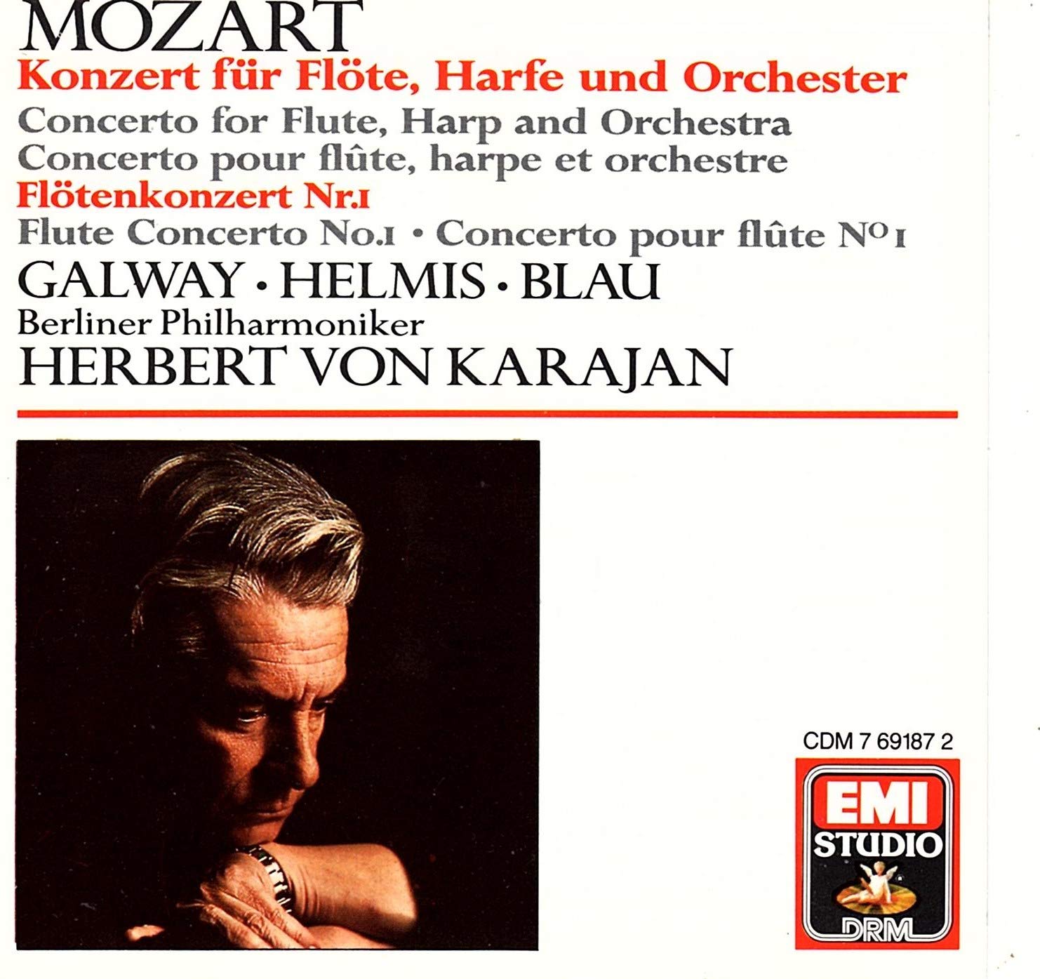 Mozart, W.a. - Mozart: Concerto for Flute & Harp; Flute Concerto No. 1 ...