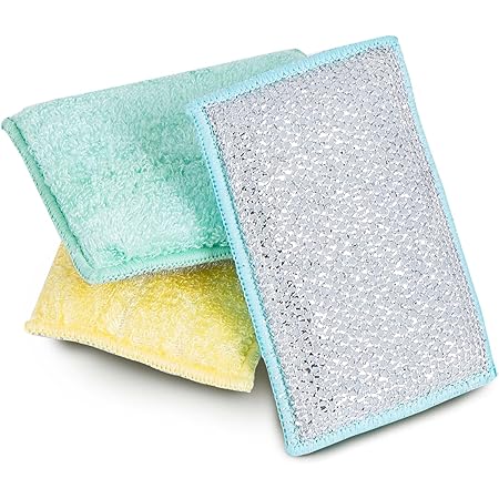 Amazon.com: Smart Design Heavy Duty Scrub Sponge with Bamboo Odorless ...