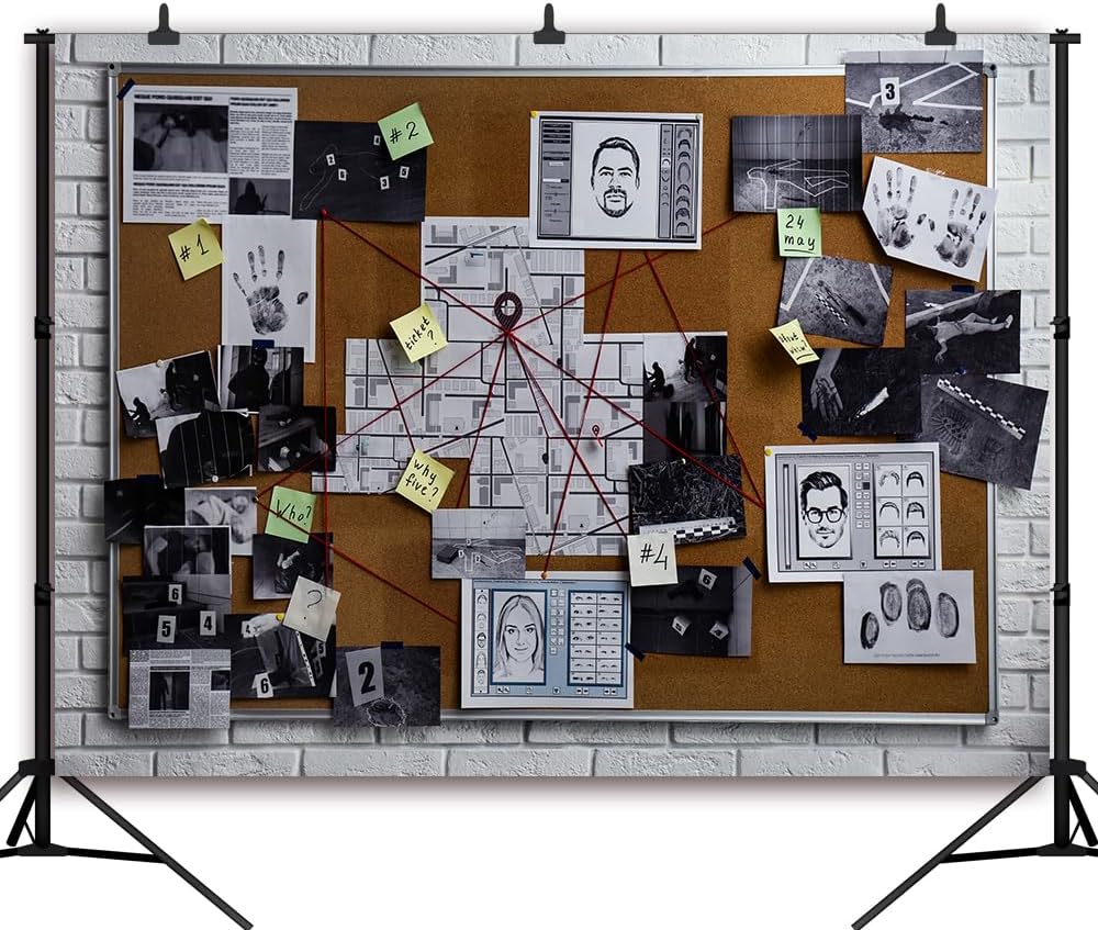 Amazon.com : DULUDA 7x5 FT Spy Theme Detective Inference Backdrop agent ...