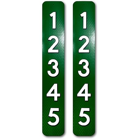 Amazon.com: Curb-N-Sign Reflective 911 Address Sign, Solid Aluminum, 6 ...