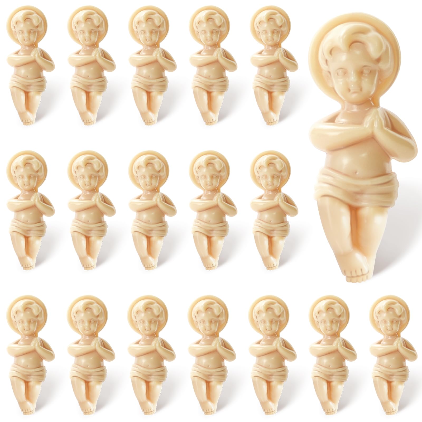 Amazon.com: ZYFLSQ 18 Pcs King Cake Baby Jesus Figure, 1.5'' King Cake ...