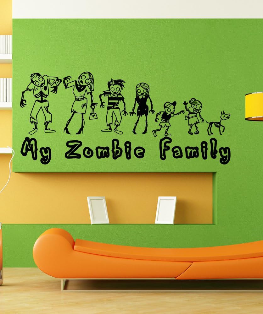 Amazon.com: Stickerbrand Vinyl Wall Decal Sticker Zombie Family 5027s ...