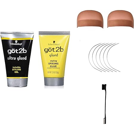 Amazon.com: Schwarzkopf got2b Glued for Brows & Edges 2 in 1 Wand Gel ...