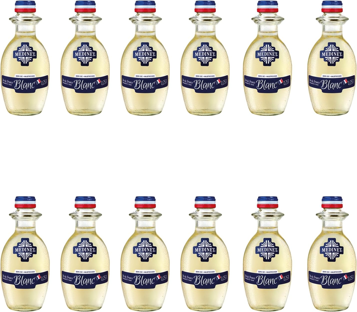 LANGGUTH ERBEN Medinet Blanc Halbtrocken (12 x 0.25 l) - Weißwein aus ...