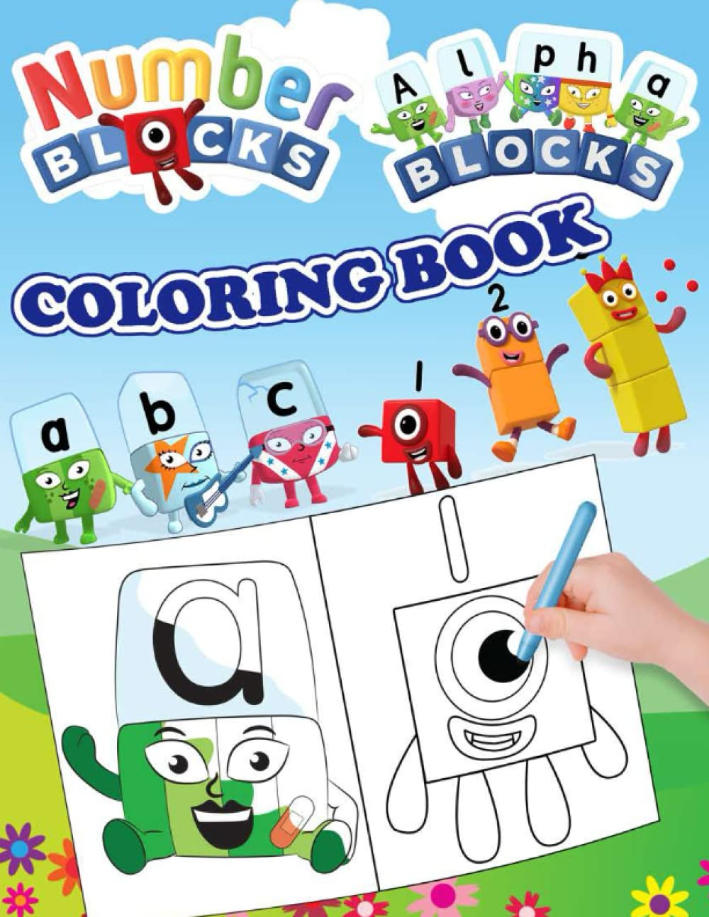 Buy Numberblocks and Alphablocks Coloring Book: Number 1-100 and ...