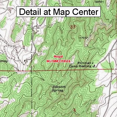 Amazon.com : USGS Topographic Quadrangle Map - Nogal, New Mexico ...