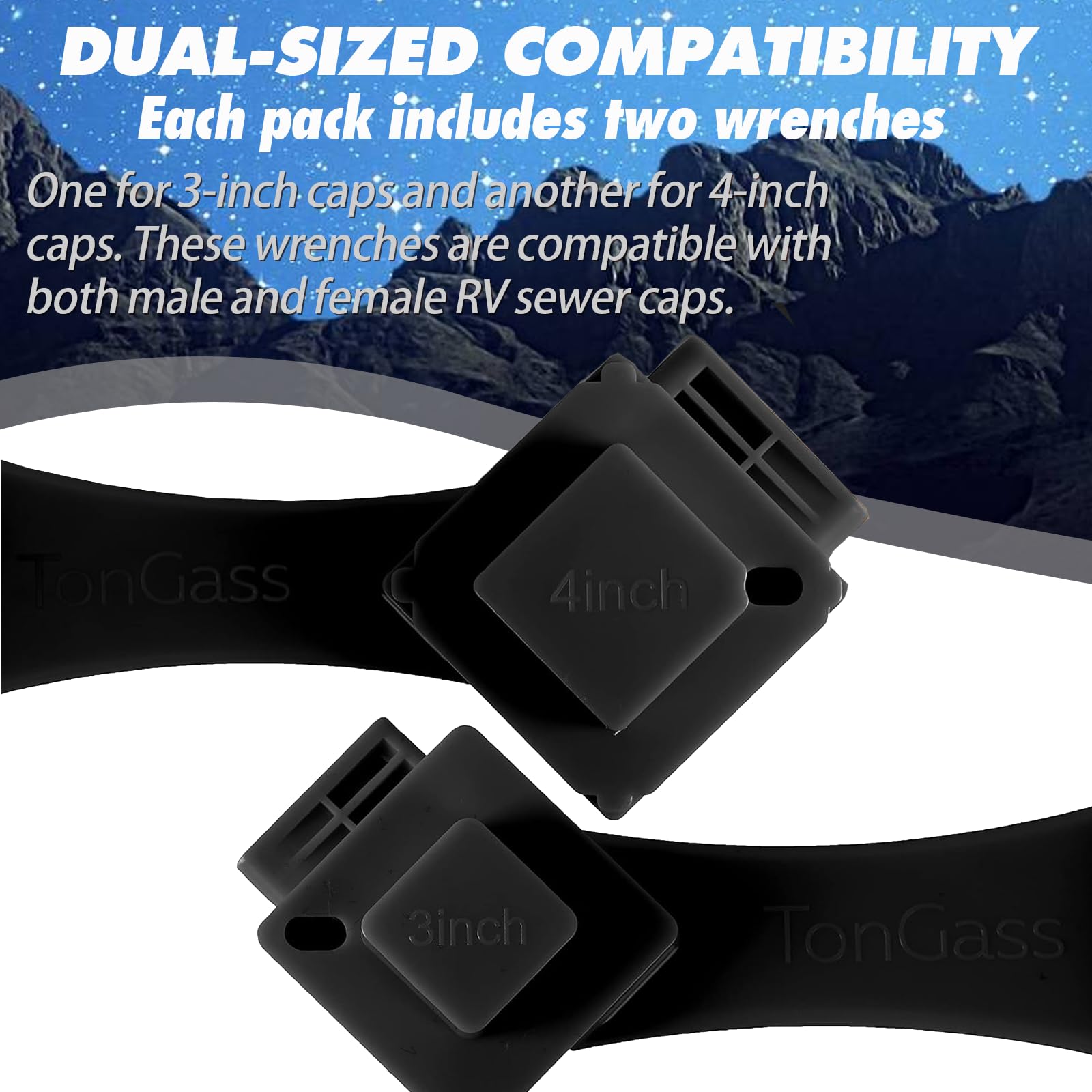 Snapklik.com : TonGass (2 Pack Universal Fit RV Sewer Hose Wrench