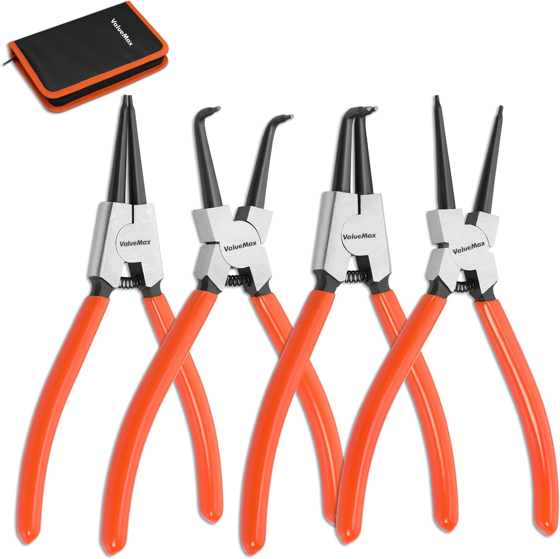 Bergen Professional 4pc 9" NI-FE Finish Circlip Pliers Set Internal ...