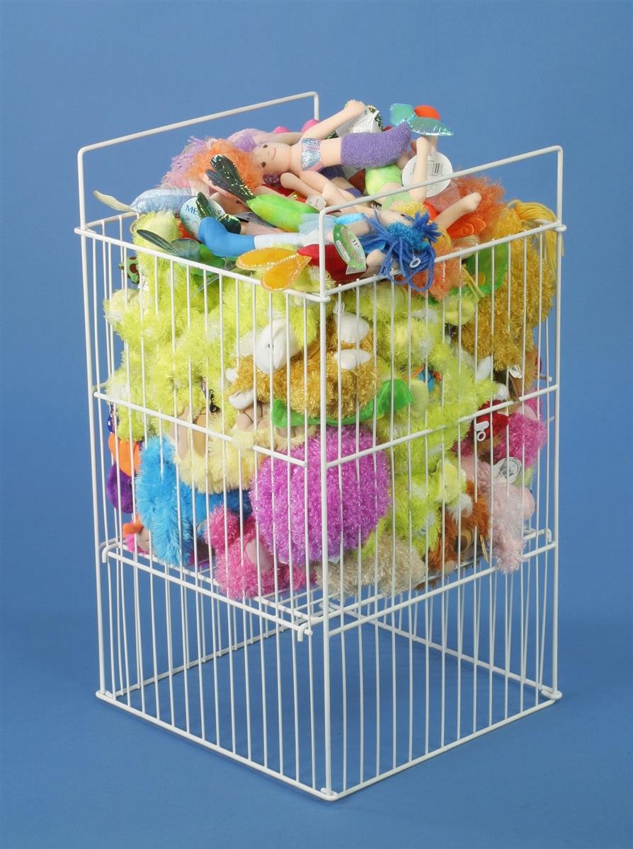 Snapklik.com : White Wire Display Bin