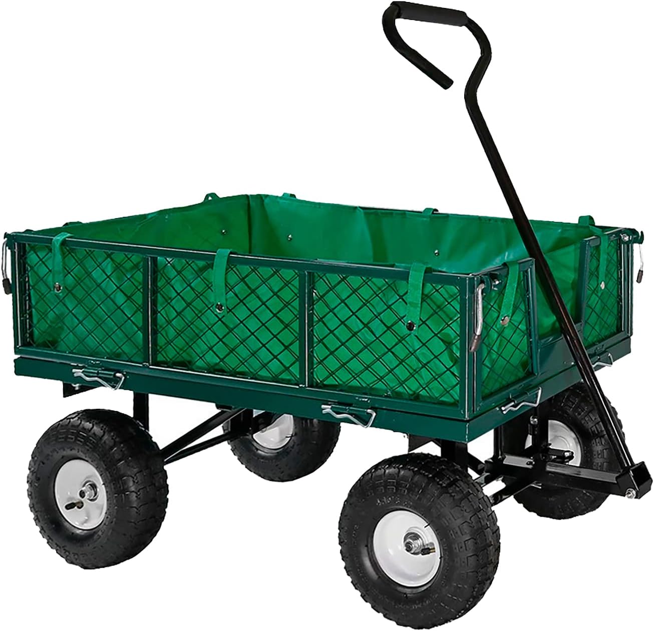 VonHaus Garden Cart – Trolley, Trailer, Truck, Utility Wagon with Wipe ...
