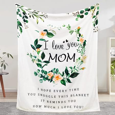 Amazon.com: Mom Birthday for Mom Blanket from Daughter Son, Super Soft ...
