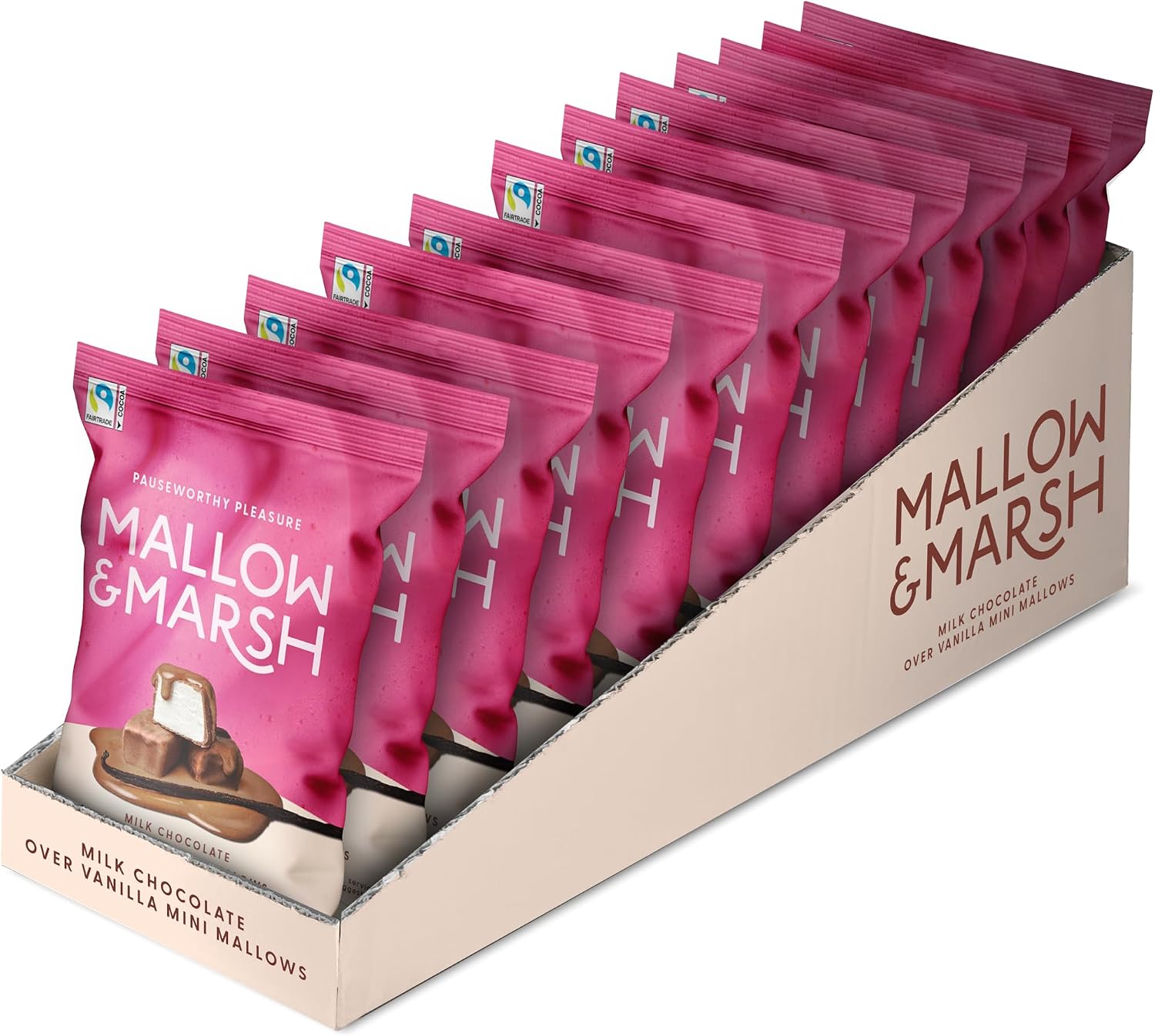 Mallow & Marsh Milk Chocolate over Mini Vanilla Marshmallows ...