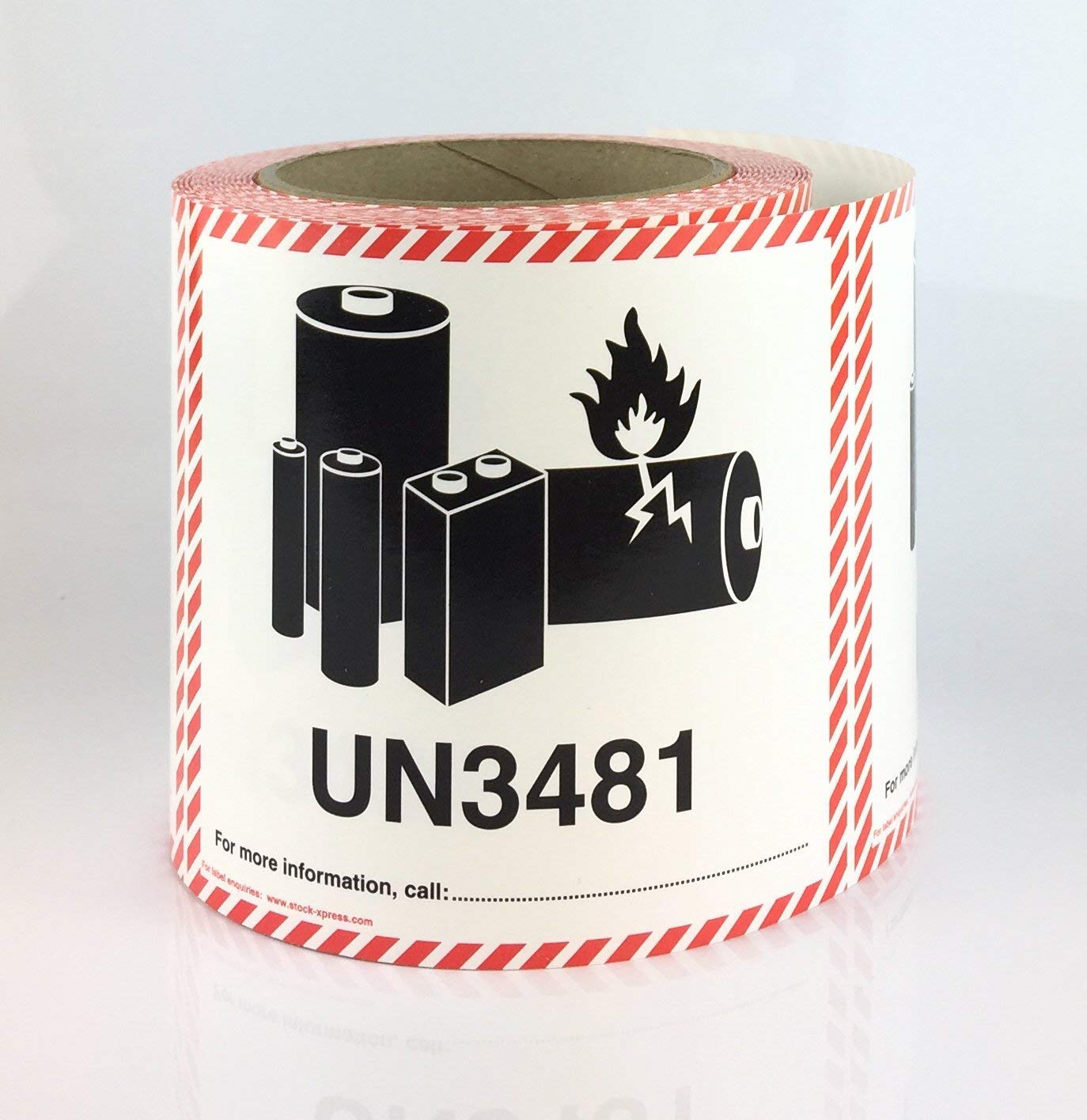 Lithium Battery Label UN 3481 | Lithium Batteries Label UN3481 | Roll ...