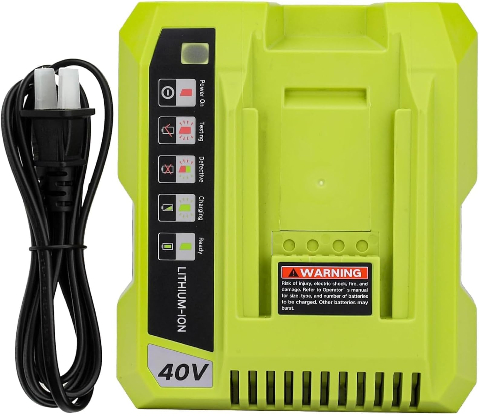 Amazon.com: OHYES BAT 40V Rapid Charger Compatible with Ryobi 40V ...