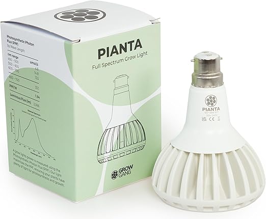 Pianta 18W Full Spectrum LED Grow Light for Indoor Plants – Plant Grow Bulb, Indoor Grow Light ...