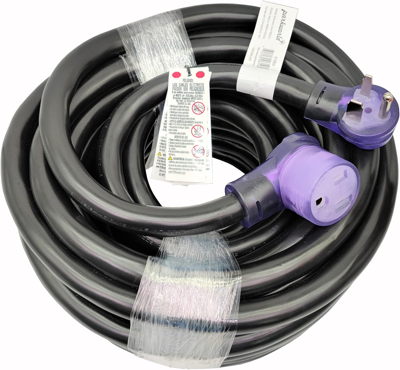 Parkworld Welder Extension Cord NEMA 6-50 Extension Cord, 6-50P to 6 ...
