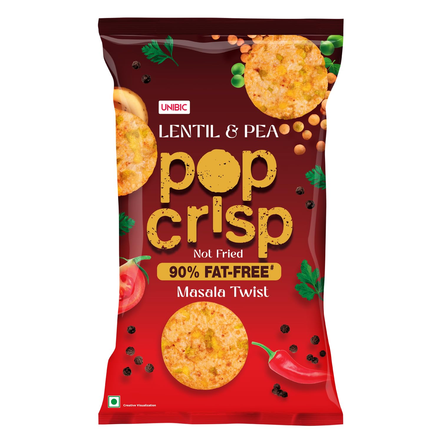 UNIBIC Pop Crisp I Lentil and Pea I Popped Chips I Masala Twist I | Not ...