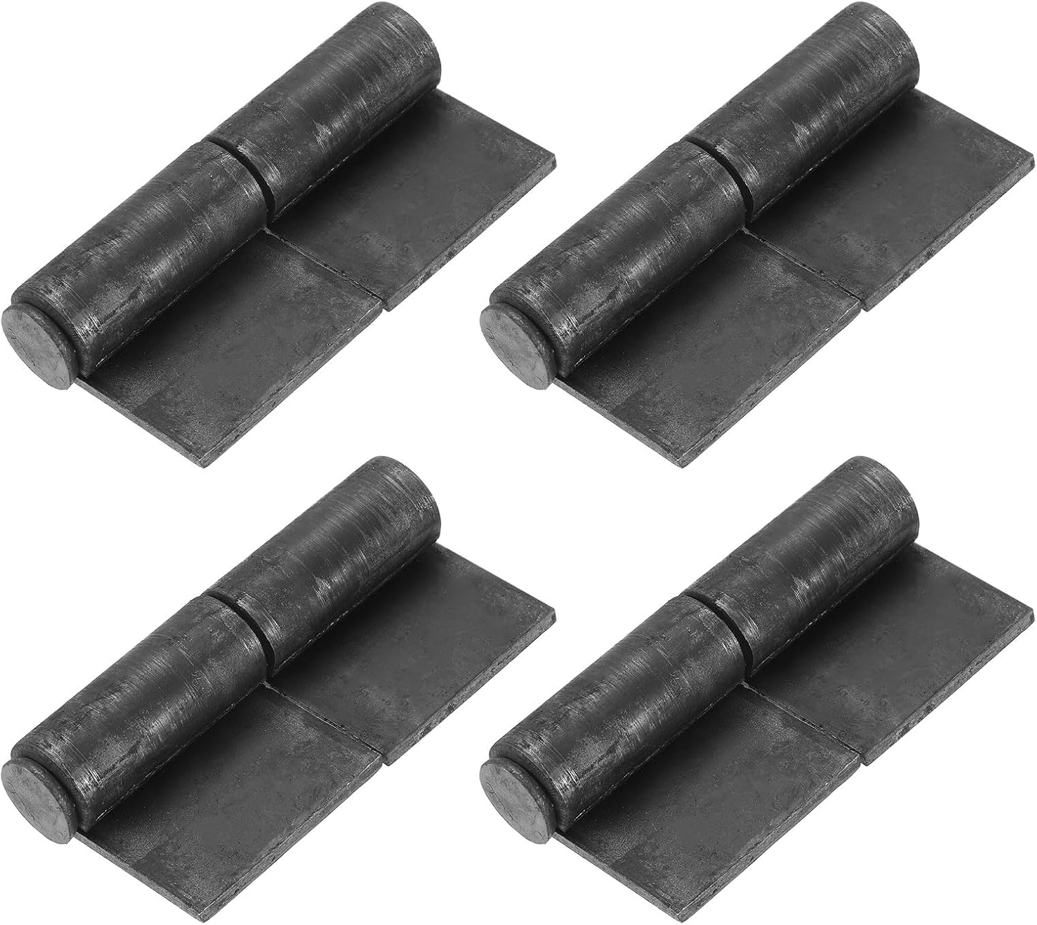 uxcell 4 Pack 4-8/9" x 2-5/9" Carbon Steel Weldable Flag Hinges with ...