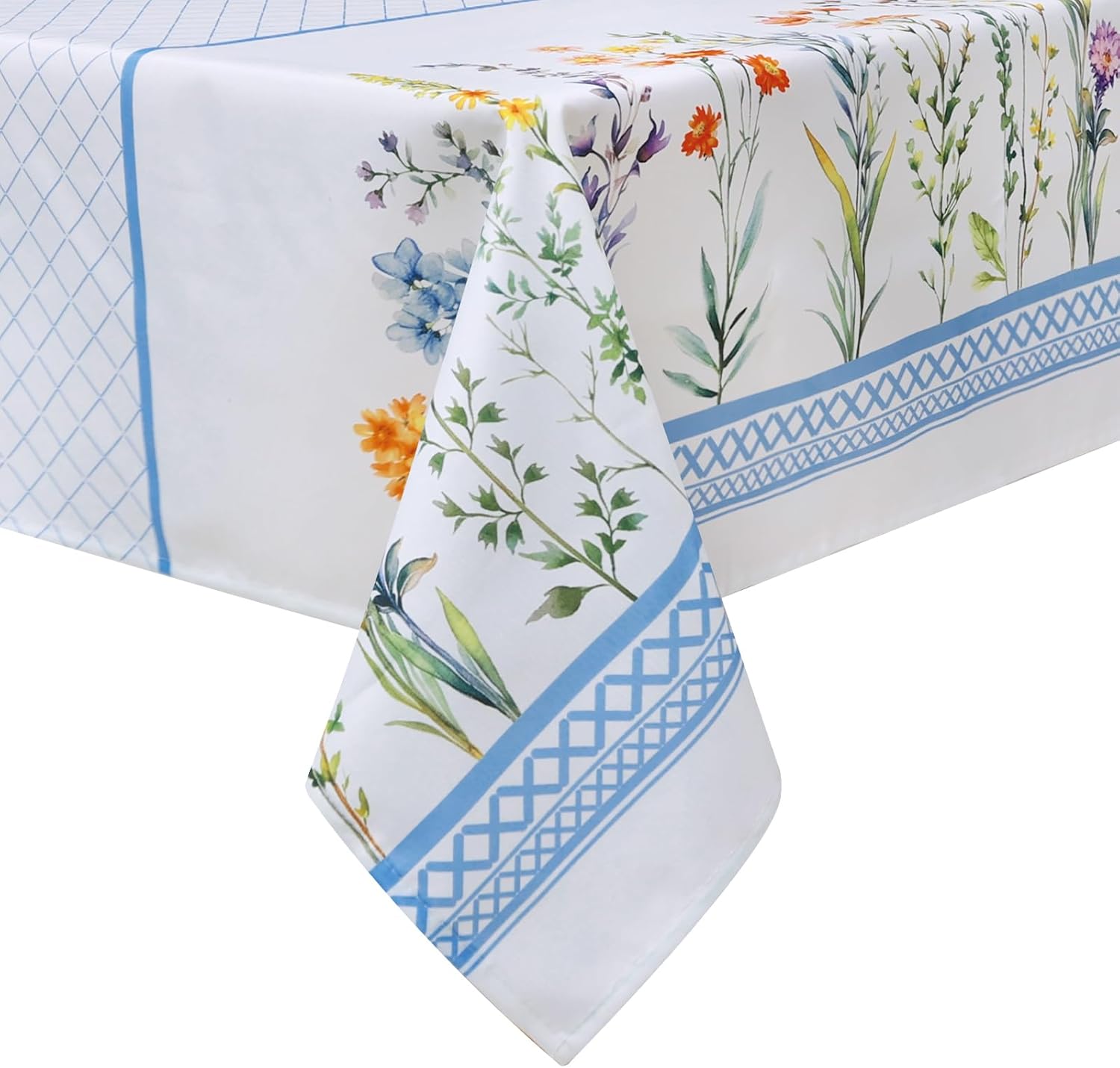 Amazon.com: Arquiel Spring Summer Tablecloth 60×84 inch, Waterproof ...